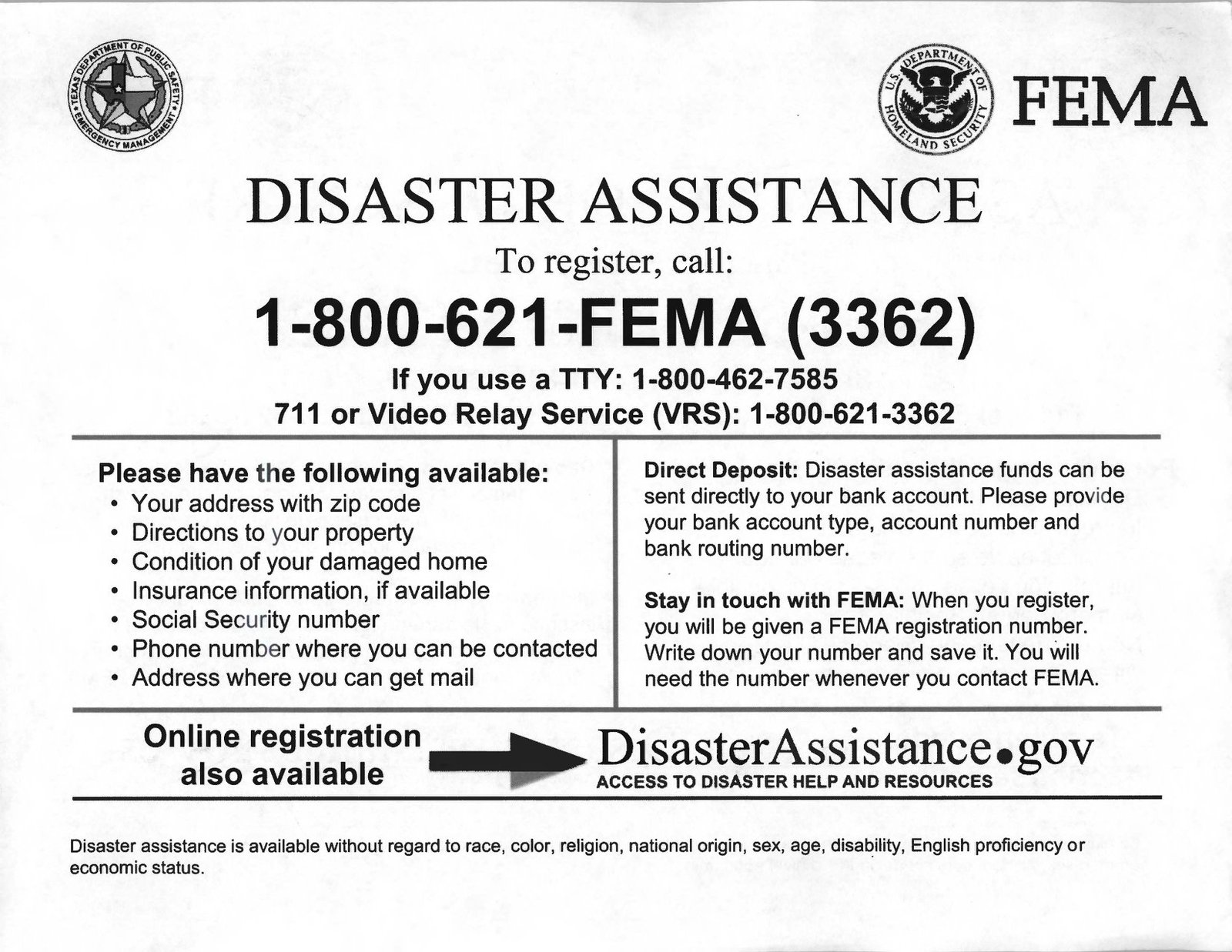 FEMA Reps Begin Door-to-Door Coverage to Assists with Imelda Disaster ...