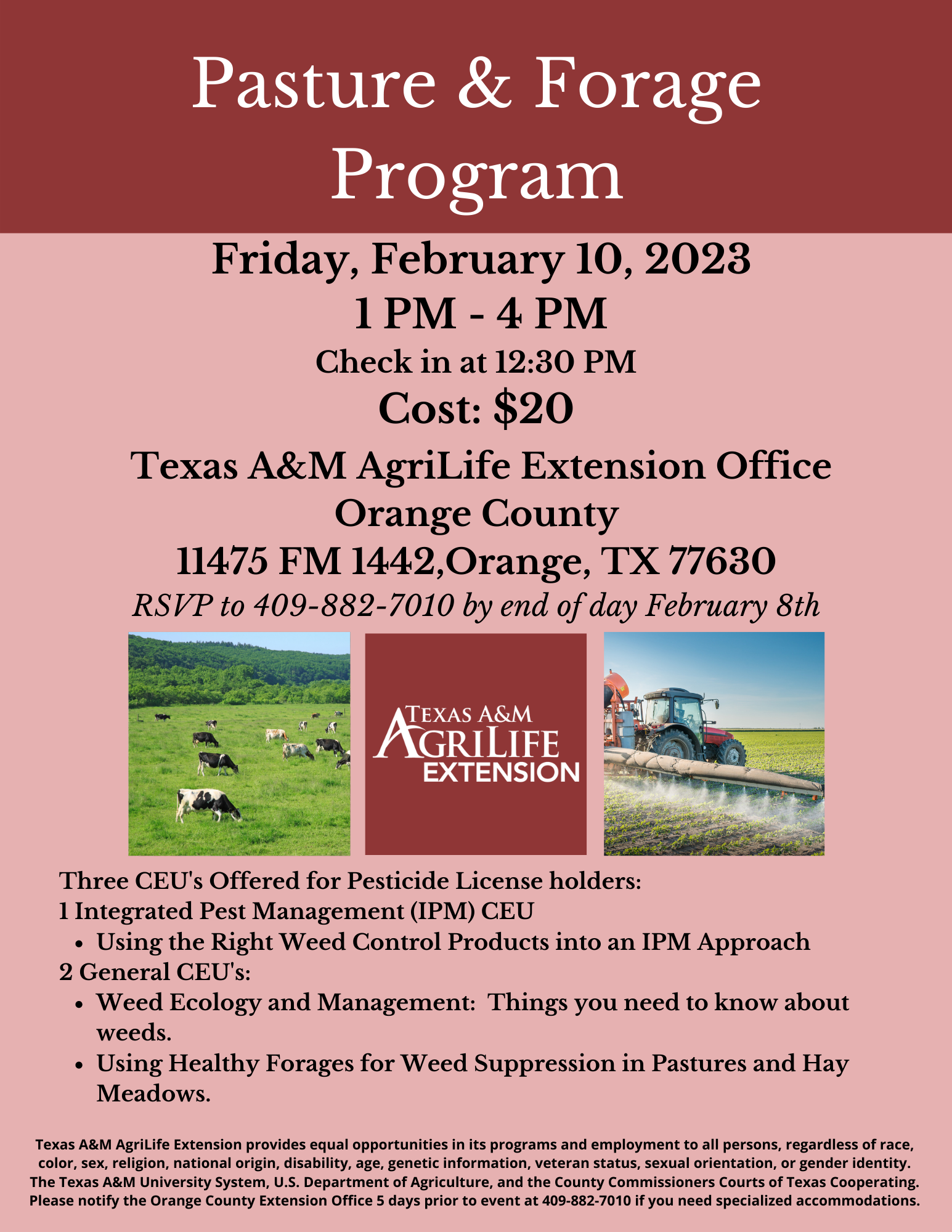 Pasture and Forage Program Offered by Texas A&M AgriLife Extension ...