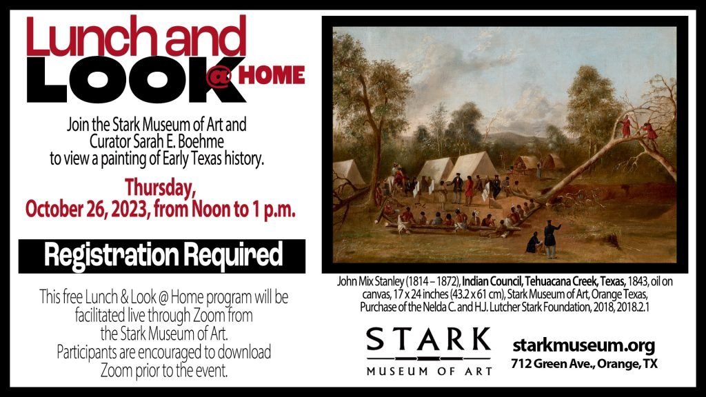 Stark Museum of Art to Hold Lunch and Look @ Home Early Texas Encounter ...