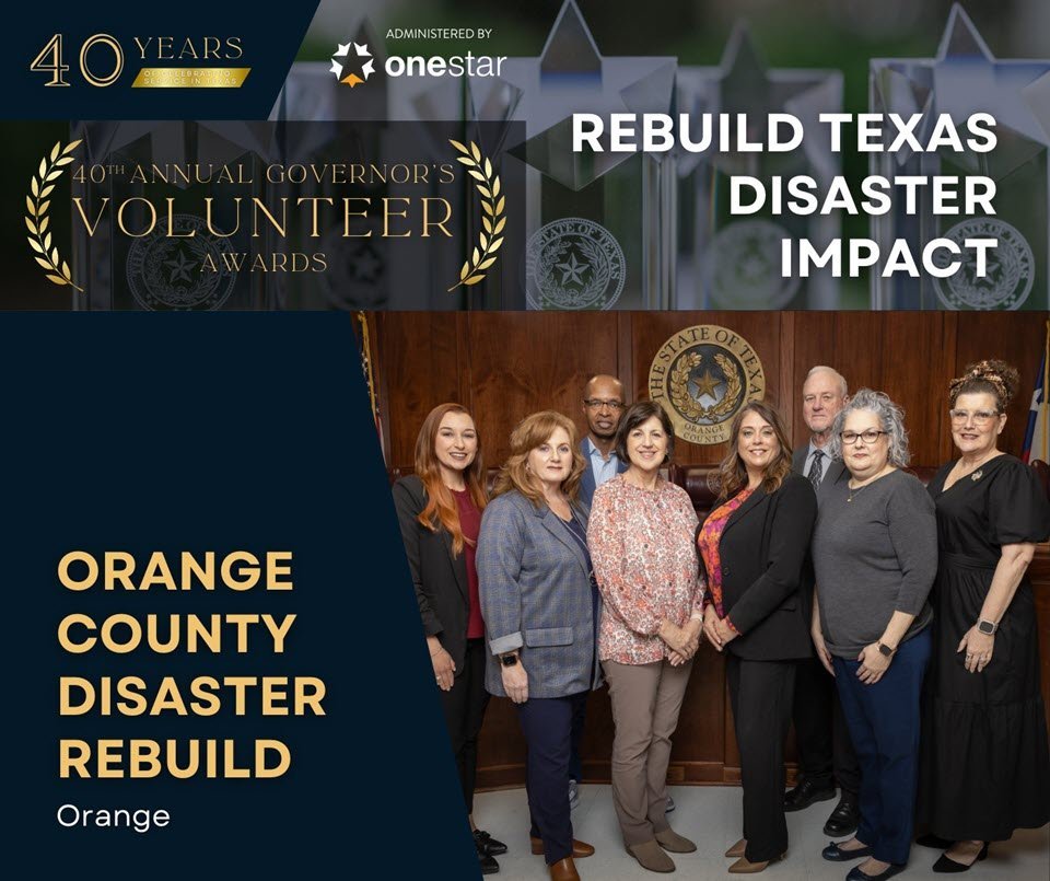 Orange County Disaster Rebuild Awarded Rebuild Texas Disaster Impact ...