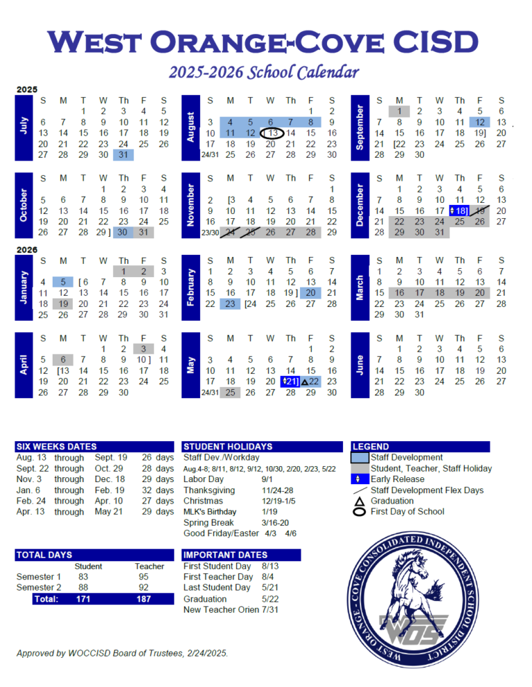 Local School Districts Release 2025-26 School Calendars – Orange County Local Scoop